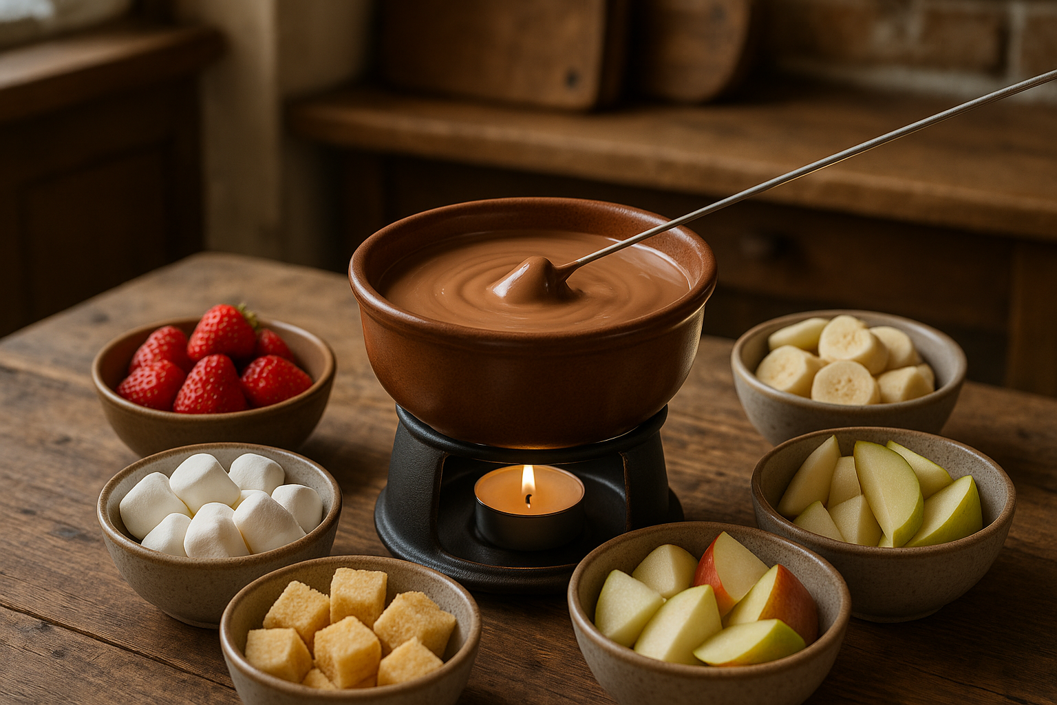 Fondue sucrée🍓 : la touche gourmande finale
